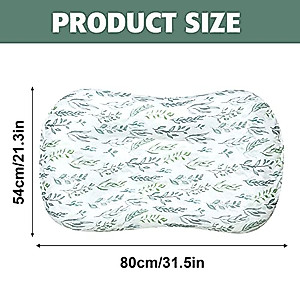 DILIMI Baby Lounger Cover for Boys and Girls Removable Cover Ultra Soft Comfortable Lounger Slipcover (Green Leaf)