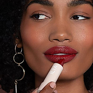 ILIA - Color Block Lipstick | Non-Toxic, Vegan, Cruelty-Free, Clean Makeup (Rumba (Classic Oxblood With Neutral Undertones))