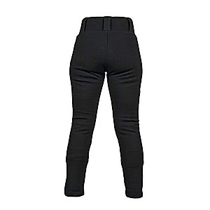 GREAT BIKERS GEAR - Motorcycle Leggings Ladies Protective Women Short Leg Black