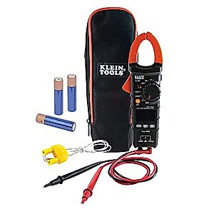 Klein Tools CL380 Electrical Tester, Digital Clamp Meter and Non-Contact Voltage Tester, Auto-Ranging and TRMS, 400 Amps, LCD Display