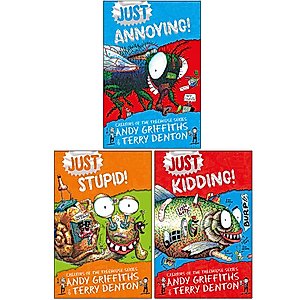 Just Series Books 1 - 3 Collection Set by Andy Griffiths (Just Kidding, Just Stupid & Just Annoying)