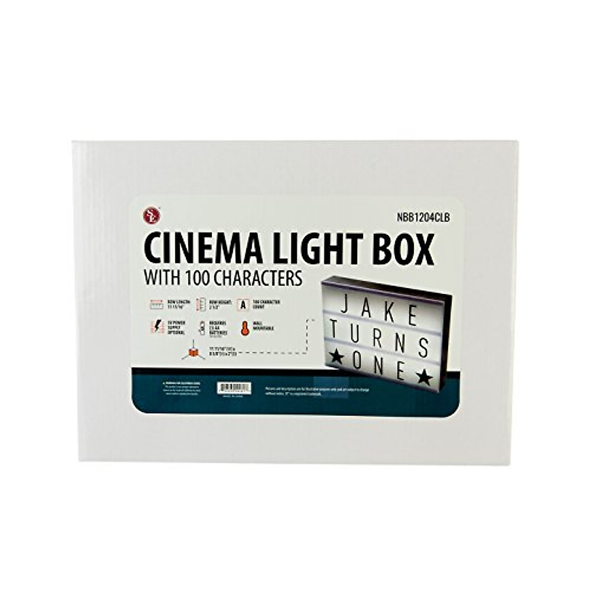 SE Cinema Light Box with 100 Characters - NBB1204CLB