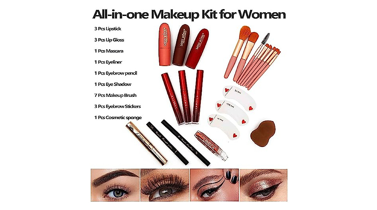 UNIFULL 190 Colors Makeup Set - Perfect for Beginners & Pros