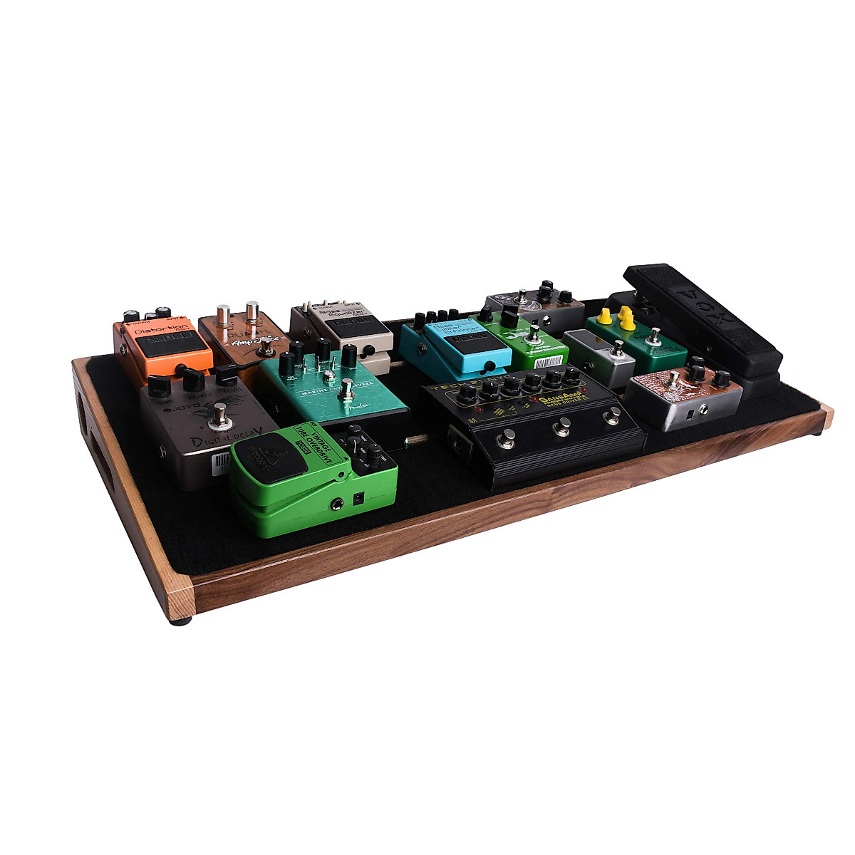 Ruach Kashmir Extra Large Hardwood Pedalboard for Guitar Effects Pedals