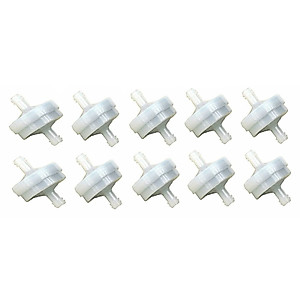 Eopzol 394358 Fuel Filter fits for Briggs Stratton 394358S 298090 75 Micron Lawn Mower, 10-Pack