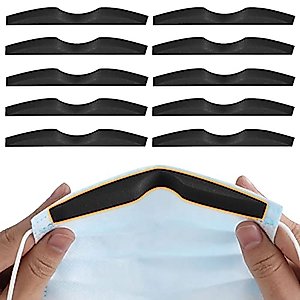 Sponge Anti-Fog Nose Bridge Pads Seal Nose Cushion Memory Foam Nose Pads Self-Adhesive Protection Strip Nose Pad for Mask 50 PCS Black