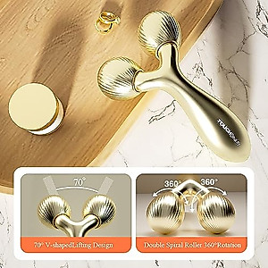 Face Massager Roller Facial Roller Contouring Massager for Face Lift, Reduce Puffiness, Skin Tightening & Collagen Production, Clear Toxins