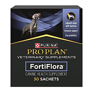 Purina Pro Plan Veterinary Supplements FortiFlora Dog Probiotic Supplement, Canine Nutritional Supplement - (6) 30 ct. Boxes