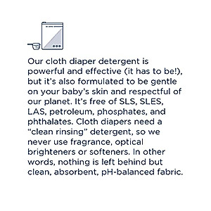 Esembly Cloth Diaper Laundry Detergent Specially Formulated to be Gentle for Baby and Planet, Fragrance Free, Eco-friendly, Bundle 2-pack