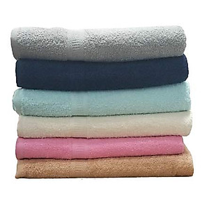 ECO Towels 6-Pack Bath Towels - Extra-Absorbent - 100% Cotton - 27" x 54" - Towels for Bathroom - Extra Large Bath Towel Shower Towels