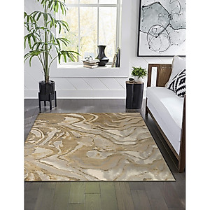 Liora Manne Soho Agate Indoor Rug Gold 6'6"X9'4"