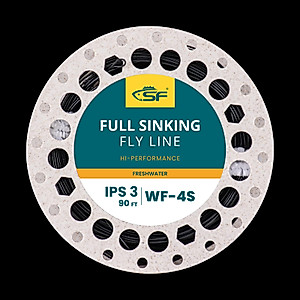 SF Full Sinking Fly Fishing Line Weight Forward Taper Fly Line for Freshwater WF5S 90FT IPS3