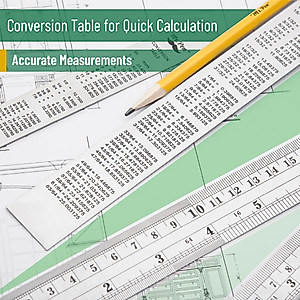 Mr. Pen Steel Rulers, 6, 8, 12, 14 inch Metal Rulers, Pack of 4