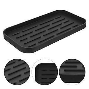 Healifty Grade Silicone Draining Tray Wave Silica Gel Dispenser