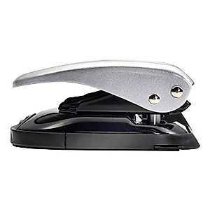 Bostitch Office EZ Squeeze Reduced Effort 2-Hole Punch, 20 Sheets, Locking Handle, Silver (2310)