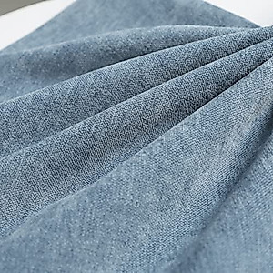 JIANTKJ Decorative Throw Pillow Covers 18x18, Set of 4 Soft Chenille Throw Pillowcases Square Pillow Covers Home Decor for Couch Sofa Bed Living Room, Pillow Inserts Not Included(Blue)