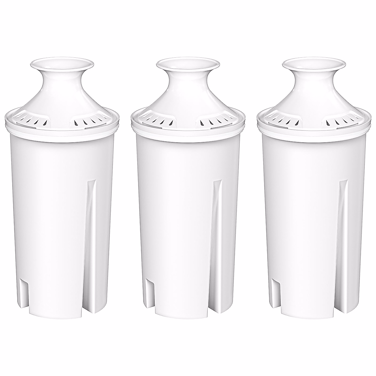 3-Pack Water Filter Replacements for Brita Water Pitchers and Dispensers, NSF 53&42 Certified to Reduce Cadmium, Mercury, Copper, Zinc, BPA free, Lasts 2 Months or 40 Gallons