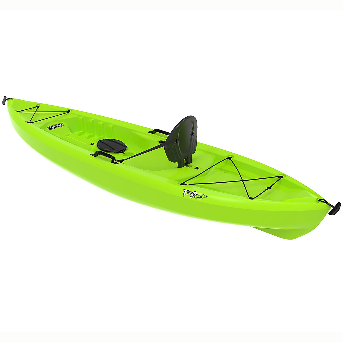 Lifetime Tioga Sit-On-Top Kayak with Paddle, Lime, 120"