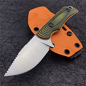 Generies Brands Outdoor Hunt Hidden Canyon Hunter EDC Fixed Blade Knife 2.79" 8Cr13Mov Drop Point, G10 Handles, Kydex Sheath,Gift For Men (G10 Handle)
