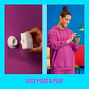 WiZ Indoor Motion Sensor - Connects to Your Wi-Fi- Works with WiZ Connected Products - Smart Motion Sensor - Batteries Included - White - 1 Pack