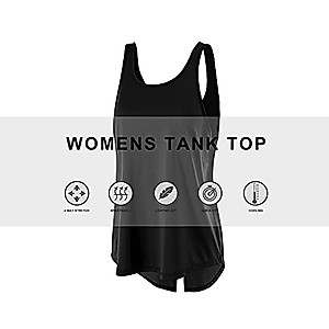 Athletic Tank Tops for Women Loose fit 3 Pack Open Back Strappy Yoga Workout Running Shirt Womens Shirts Summer