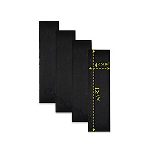 CoreCarbon 4-Pack Exact Fitment Pre-Filter Designed to Fit Honeywell Compact AirGenius 4 Air Purifier Models HFD280, HFD280B