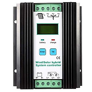 Gimax Wind&Solar Hybrid PWM Controller(600W Wind+400W Solar) 12V/24V Automatic-SCLL - (Size: -)