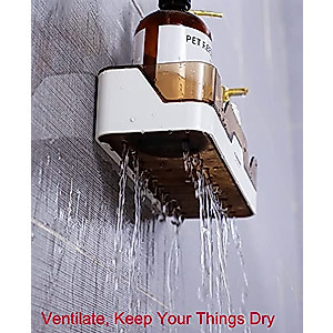 EigPluy Shower Caddy,Adhesive Shower Shelves,Wall Mount Shower Storage Organizer Rack,No Drilling Shower Shelf for Inside Shower(2 Pack)