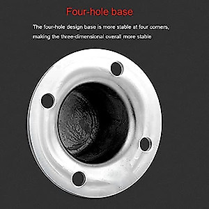 Parking Barrier Stainless Steel Security Posts for Driveways Car Parking Space Lock 2 Pack Detachable Parking Pile with Reflective Tape