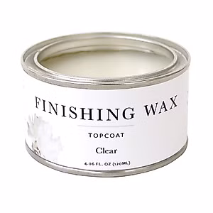 Jolie Finishing Wax - Protective topcoat Paint - Use on interior furniture, cabinets, walls, home decor and accessories - Odor-Free, Non-Hazardous - Clear - 120 ml