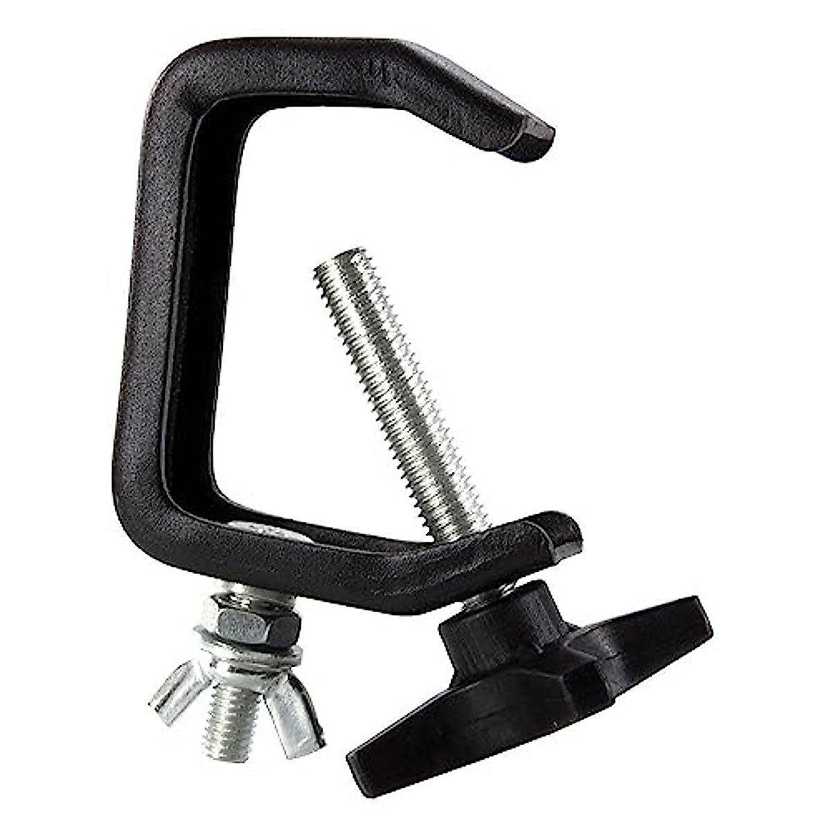 CHAUVET CLP-03 Standard C Clamps for DJ Lighting Setups and Systems, Fits 1-2 Inch Truss for Stable & Safe Light Mounting, 44 Pound Capacity, 2 Count