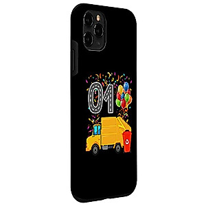 iPhone 11 Pro Happy O1 Birthday Rear Loader Garbage Truck Case