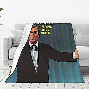 Flannel Blanket Eddy Arnold Soft Lightweight Throw Blanket Warm Durable Sofa Couch Decor Beding 50"X40"