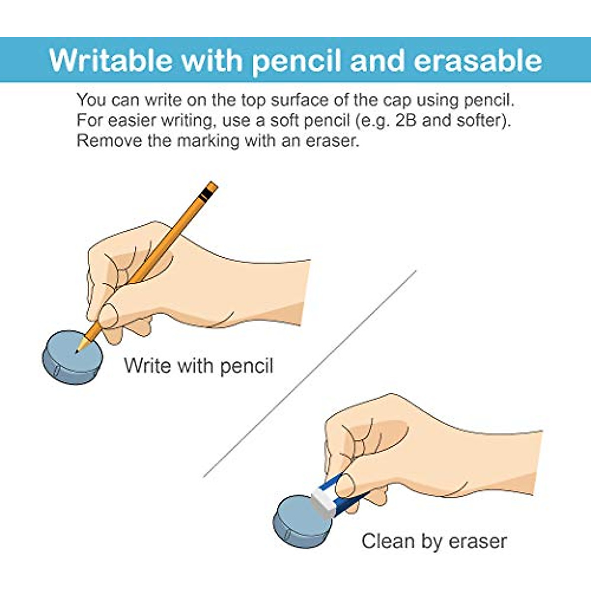 Maymom Solid Lids with Sealing Ring for Standard Sized Bottles, Bottles Lids, Compatible with Medela Bottles, Ameda, and Small Sized Nuk, Playtex, Gerber Bottles, Lifefactory Bottle; 8pc (Blue)