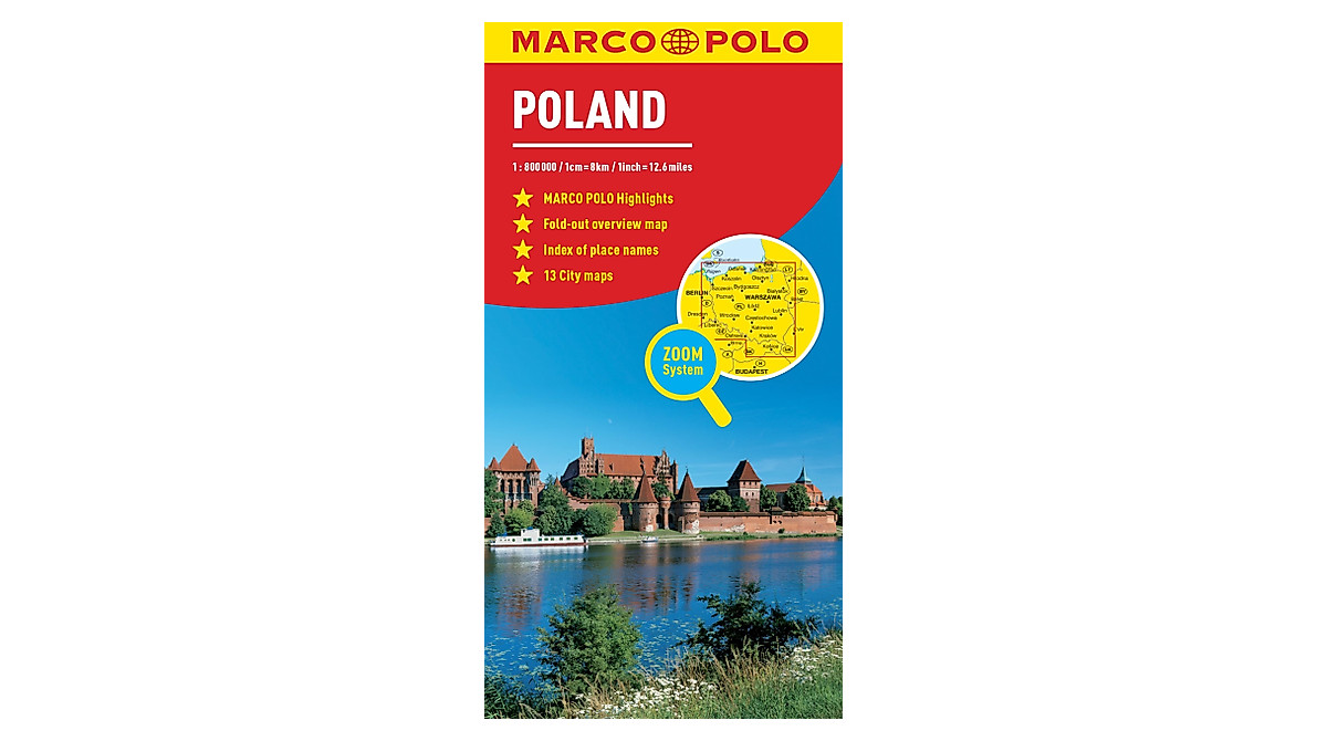 Poland Marco Polo Map - Detailed Touring Map for Travel & Navigation