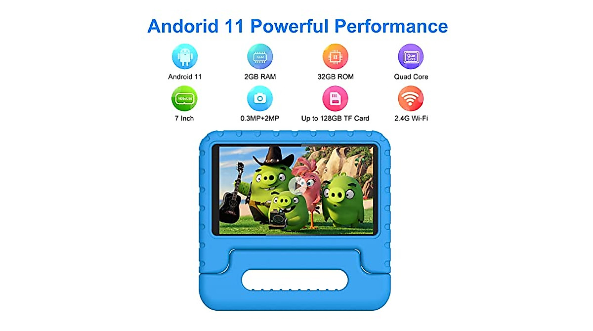 AOCWEI 7" Kids Tablet - Fun & Safe Learning Device
