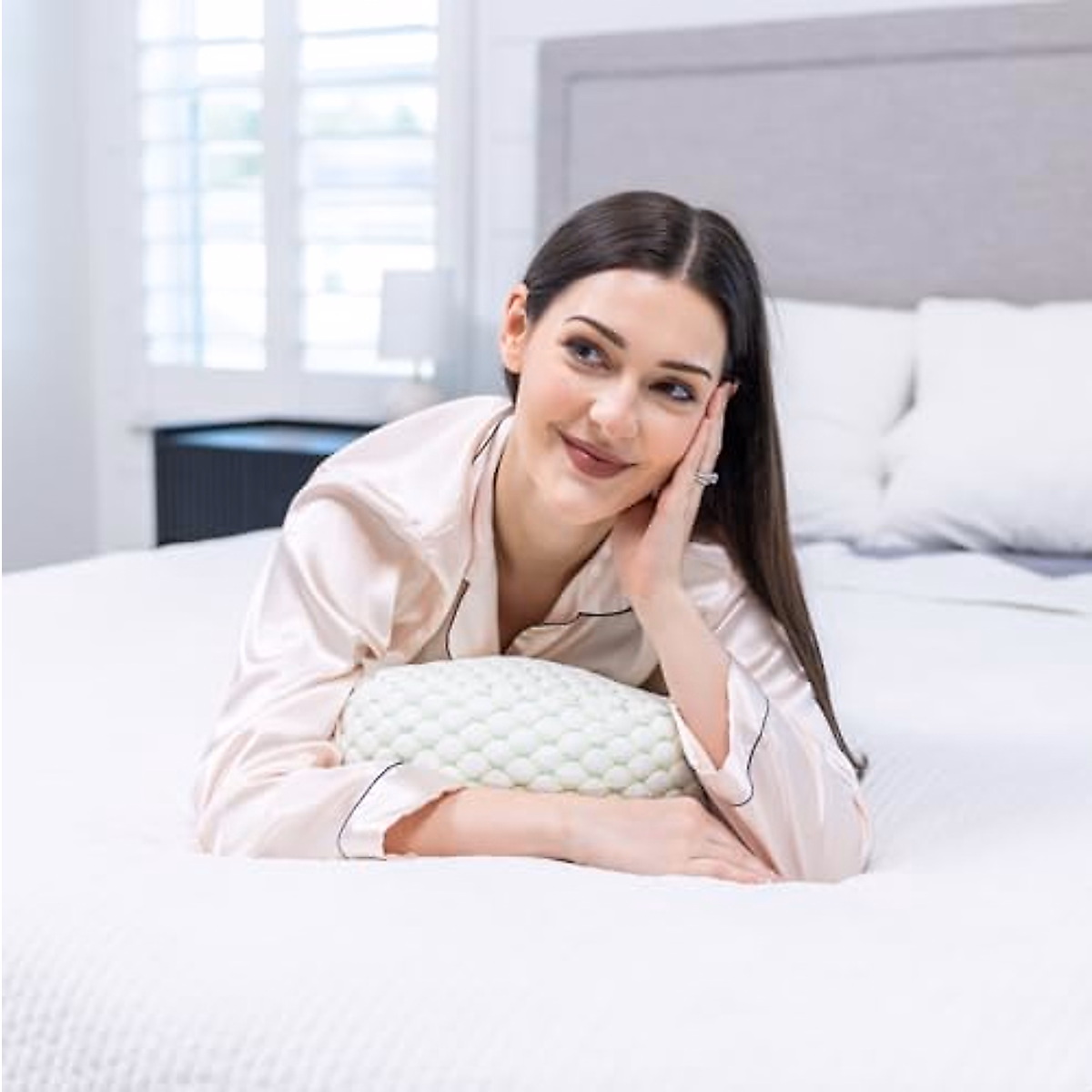 SNUGGLYBEE Maternity Pillow - Ultimate Support for Pregnant Women's Belly, HIPS, Legs & Back. Detachable & Adjustable Pillow Cover, Luxuriously Soft and Comfortable Material for Blissful Rest.