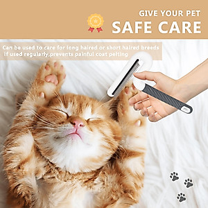 ﻿TailGurus Flea Comb For Cats & Dogs-Premium Flea Comb for Cats & Dogs-Cat Brush for Shedding & Dog Brush for Long Haired Dogs - Ideal for Indoor Cats & Shedding Dogs - Water-Resistant Design(TG2038)