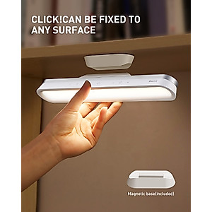 Baseus 42LED Wireless Under Cabinet Lighting, Magnetic Closet Light, Dimmable, Touch Control, Adjustable Color Temperature/Brightness, Rechargeable USB-C Powered Kitchen Cabinet Lighting