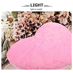 Plush Heart Pillow Cushion Heart Shaped Throw Pillow Decorative Pillow for Kids Friends Valentines Day Mothers Day for Room/Office/Sofa/Cars