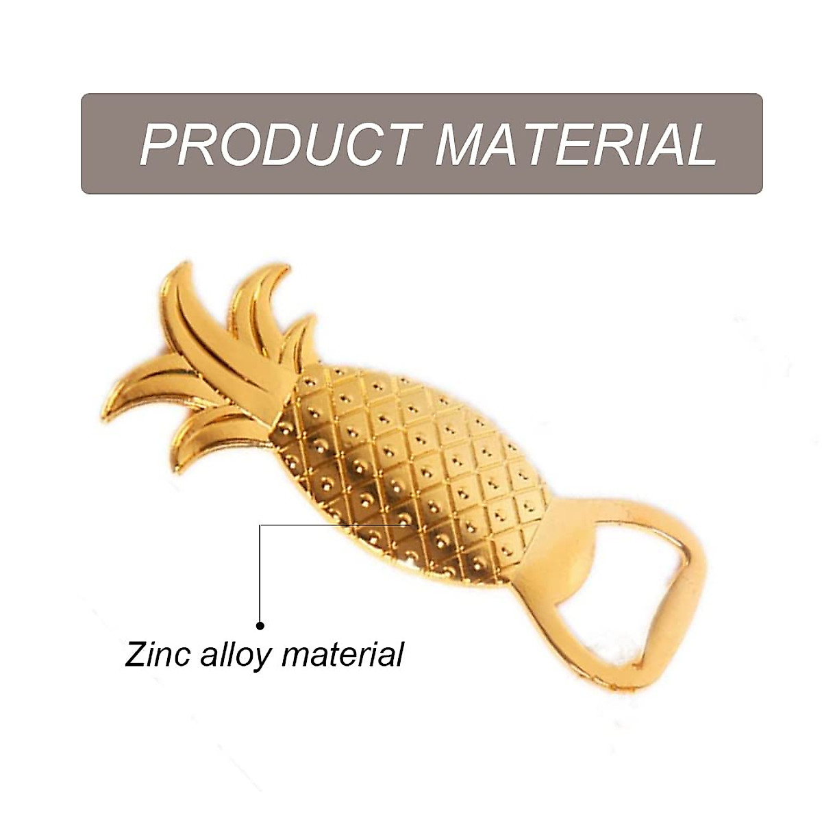 Pineapple Bottle Opener Metal Beer Opener Creative Alloy Opener for Wedding Party Favor Birthday Baby Shower Favor Gift Souvenirs