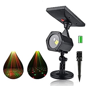 LED Solar Energy Lights, Christmas Projector Light, Festival Rotating Spotlight, Christmas Festival Outdoor Landscape Decorative Lighting
