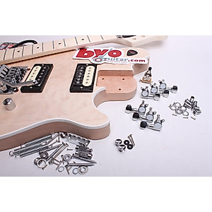 BYOGuitar Guitar Kit Quilt Top with Zebra Humbuckers
