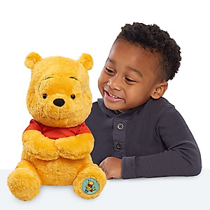 Just Play Disney Winnie The Pooh 95th Anniversary 13.5 Inch Large Plush, Stuffed Animal Teddy Bear for Kids, Kids Toys for Ages 2 Up