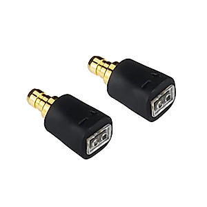 okcsc Adapters for Sennheiser IE400 Pro Earbuds Male to 2 Pin Cable Female Compatible for IE100 IE400 IE400 Pro IE500 Lossless Sound Quality Deliver for Earbuds One Pair of Headphone Converter Black