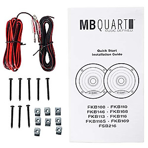 MB Quart (4) FKB168 6x8 200 Watt Car Stereo Coaxial Speakers