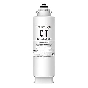 Waterdrop TSCT Under Sink Water Filter, Replacement for Waterdrop TSU-W, TSC 3-Stage Ultra-Filtration Under Sink Water Filter System, 2000 Gallons High Capacity. 1 Pack