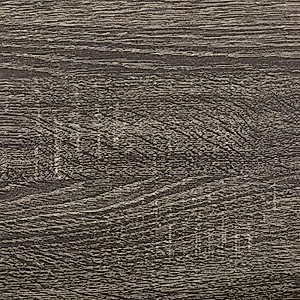 mDesign Wood Print Food Bin Box with Handles - Rustic Basket for Kitchen and Pantry Vegetable and Potato Storage - Perfect for Garlic, Onions, Fruit, and More - 16" Long - 4 Pack - Black