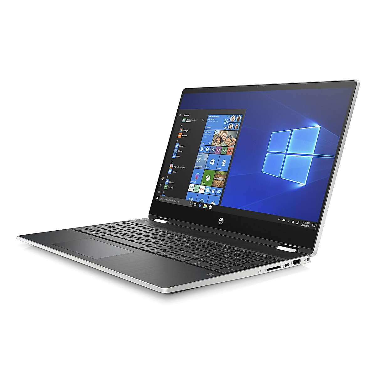 HP Pavilion X360 Convertible 15.6" HD WLED-Backlite Touch Screen 2 in 1 Laptop Intel i5-8265U up to 3.9GHz, 8G DDR4, 1TB HDD + 128G SSD, Window 10 Home, Intel UHD Graphic 620, B&O Play, HD Webcam