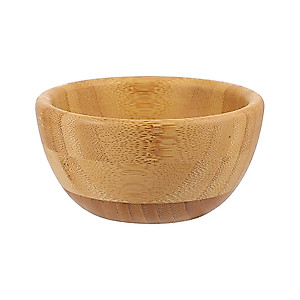 Hemoton Wooden Tray Salad Bowl Child Dried Fruit Food Bowl Bamboo Flatware